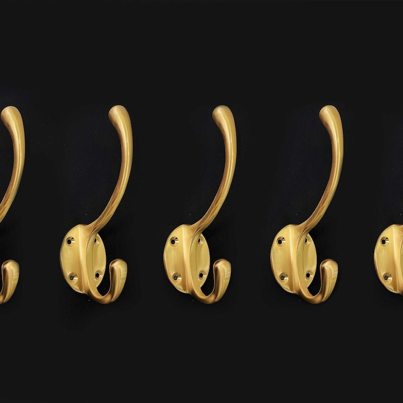 Solid Brass Hooks - Etsy