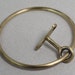 Antique Brass Minimalist Towel Ring / Simple and Unique / Bath and ...
