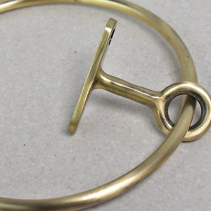 Antique Brass Minimalist Towel Ring / Simple and Unique / Bath and ...