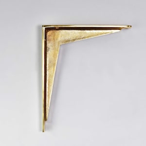 Brass Shelf Brackets – Decorative Brass Shelf Brackets, Unlacquered ...
