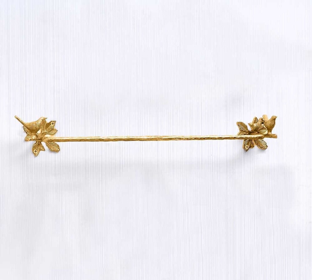 Brass Polished Bird Towel Rack Made of Solid Brass & Handcrafted / Bird ...