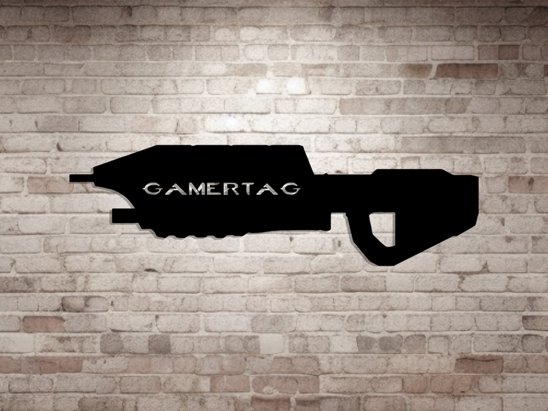 Custom Gamer Tag Metal Wall Art Game Room Decor Birthday & - Etsy