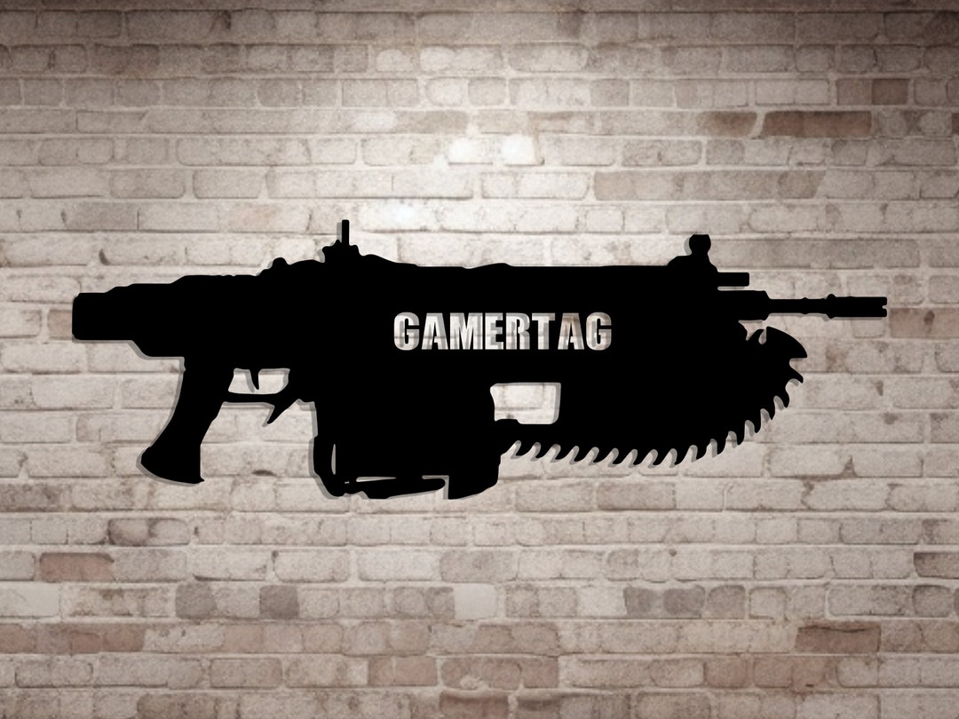 Custom Gamer Tag Metal Wall Art, Game Room Decor, Birthday & Dad Gifts ...