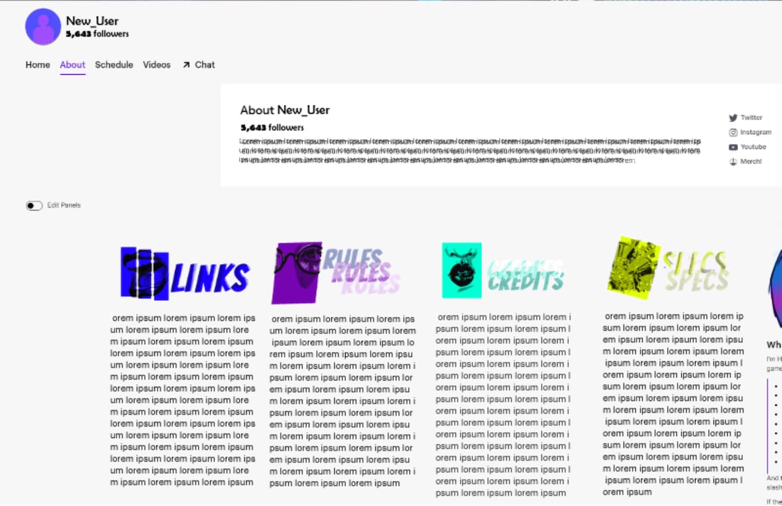 Comic Book Title Panels for Twitch, Website, Profile, Social Media ...
