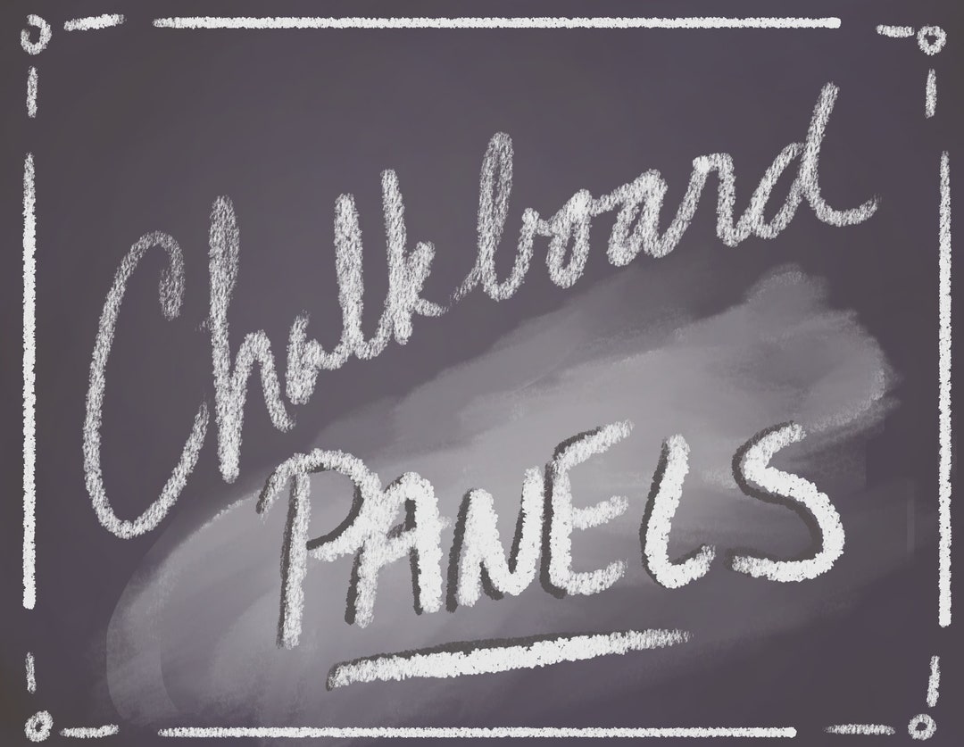 Chalkboard - Title Panels for Twitch, Cursive, Website, Profile, Social ...