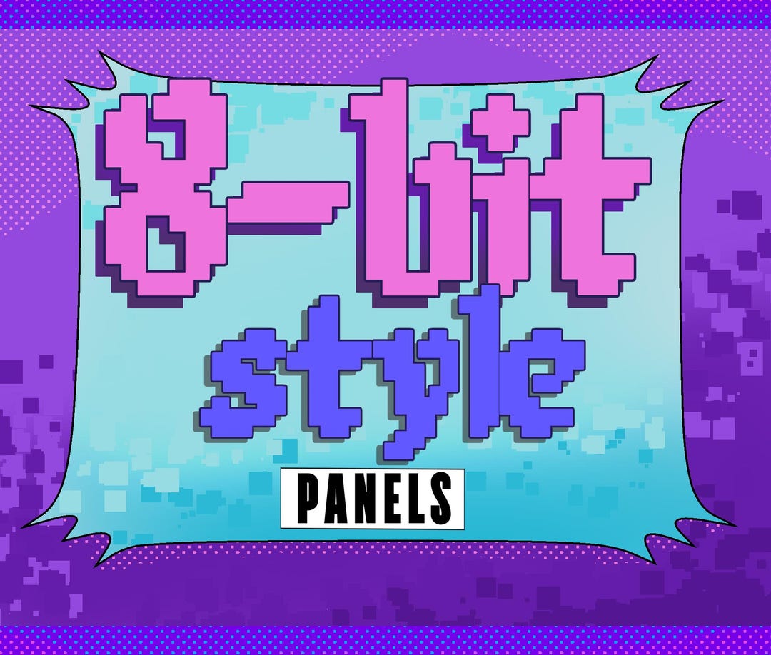 8-bit Video Game Pixel Style Title Panels for Twitch, Website, Profile ...
