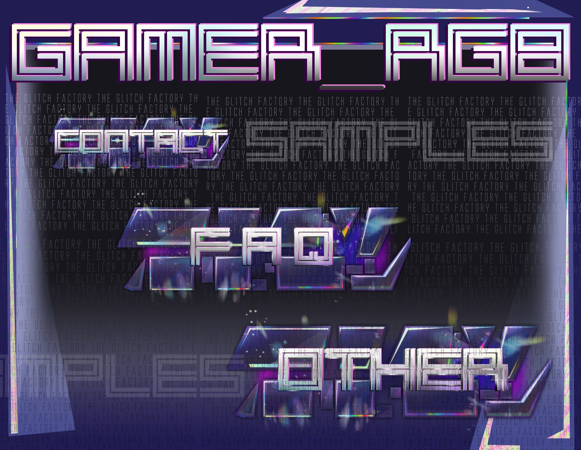 Gamer RGB Title Panels for Twitch, Website, Profile, Social Media ...