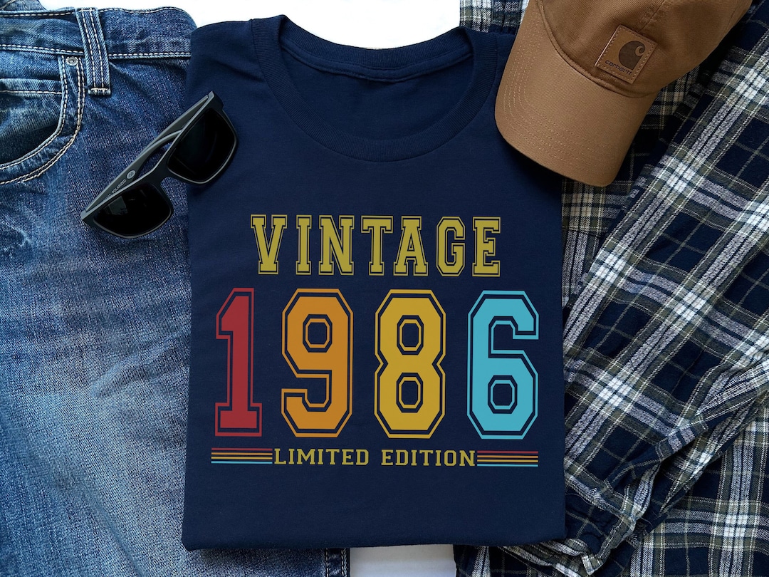 Retro 1986 Limited Edition Shirt 38th Birthday Gift for Men - Etsy