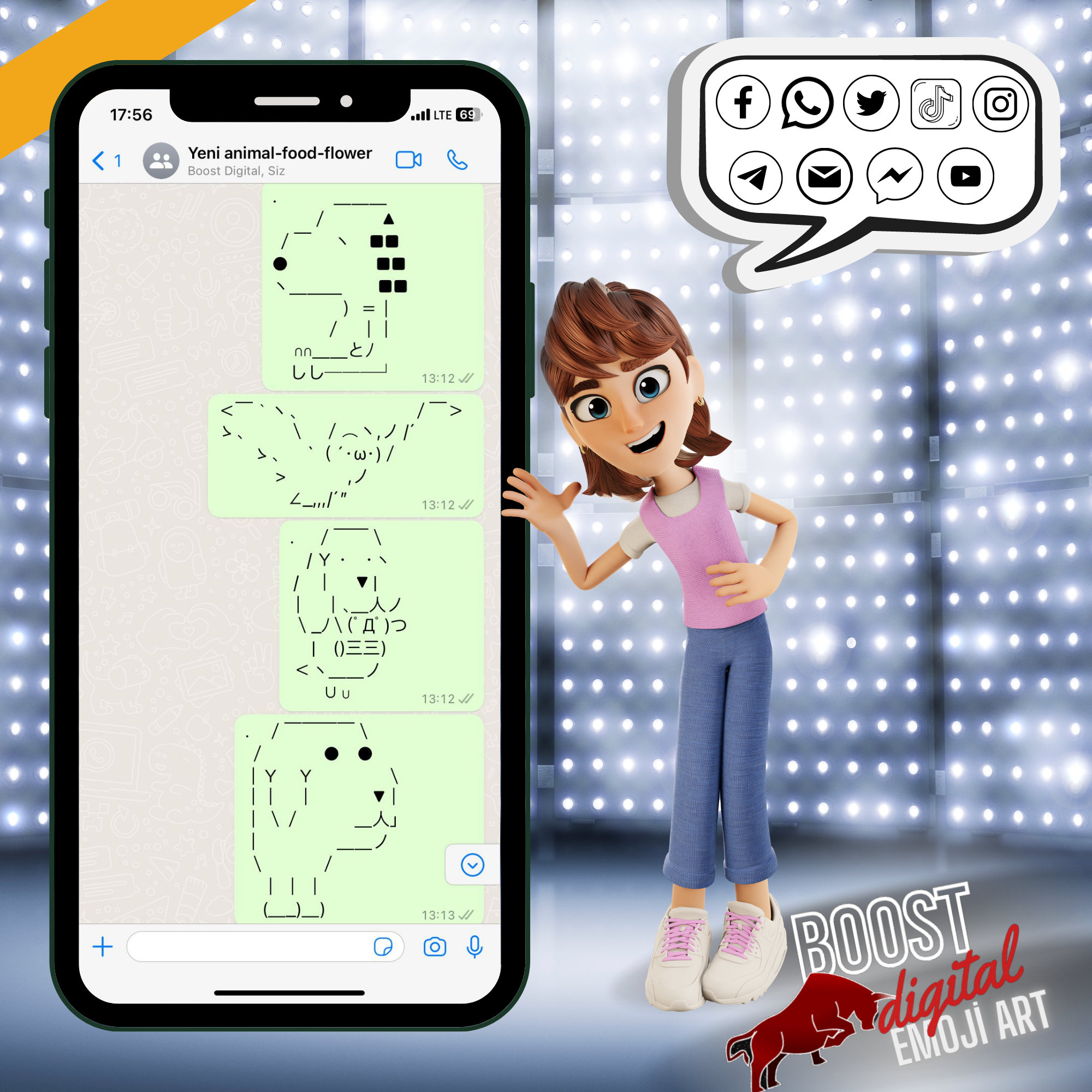 Inspirational Messages for Unique Birthday Gift.animal,flower and Food ...