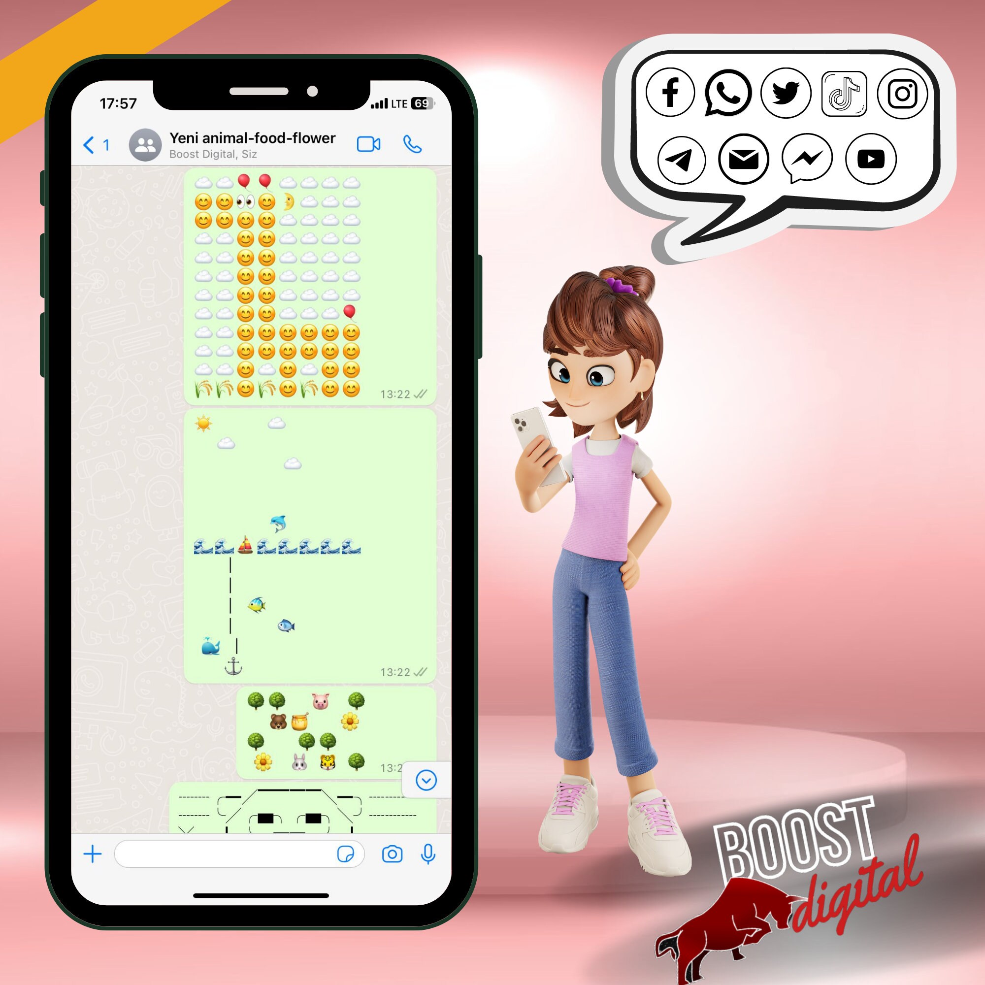 Inspirational Messages for Unique Birthday Gift.animal,flower and Food ...