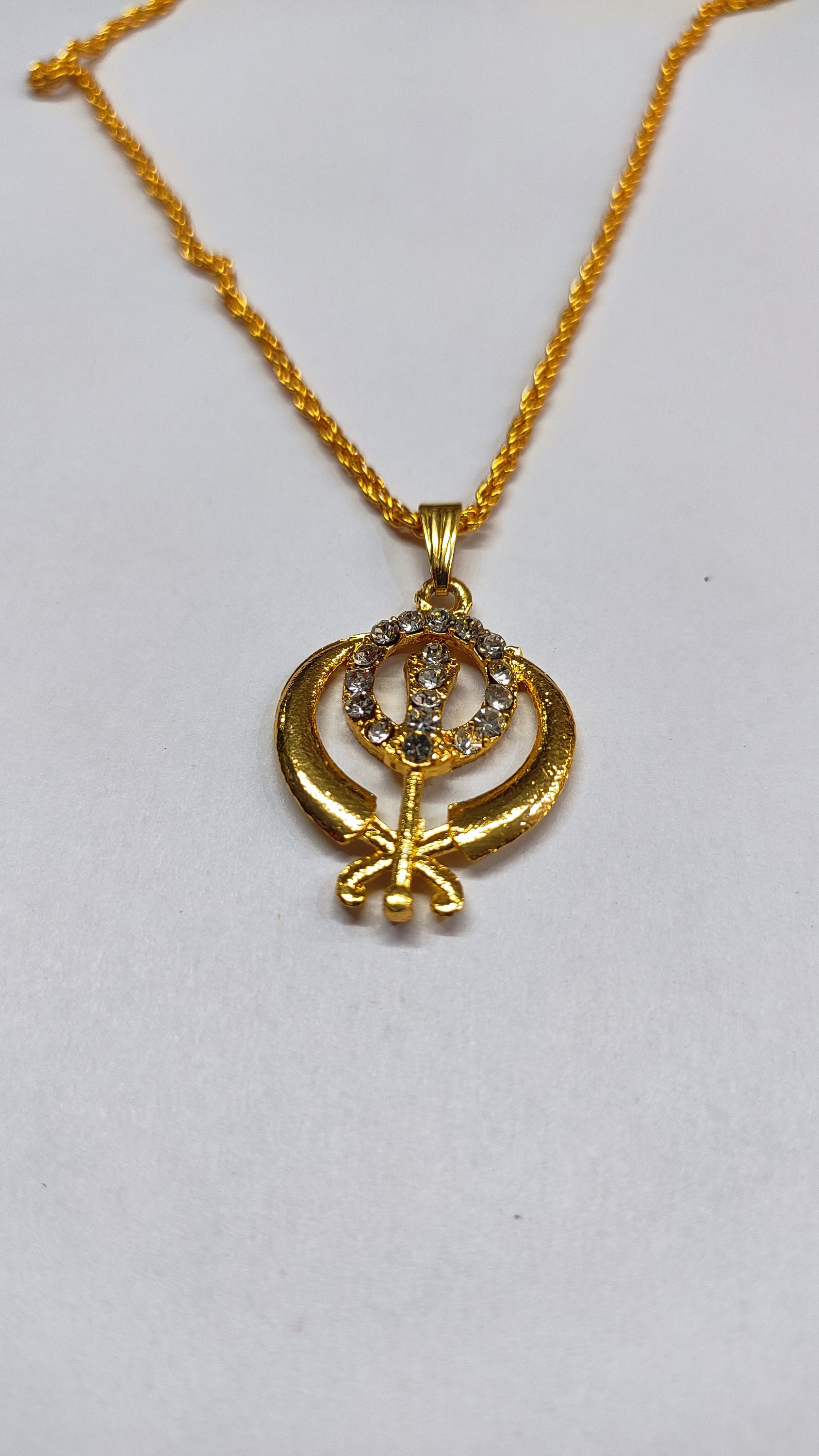 Sikh Khanda Necklace