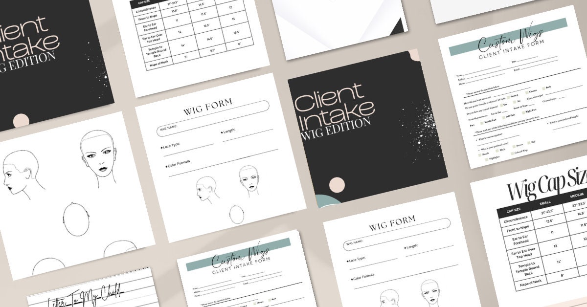 Wig Client Intake Form - Etsy