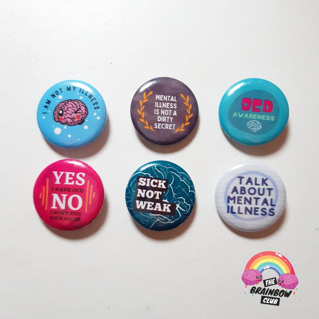 OCD Mental Illness Stigma Advocate Badge Set Gift Health - Etsy