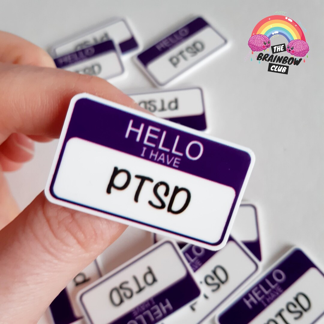 PTSD Name Tag Badge Mental Illness Advocacy Condition Health Disorder ...