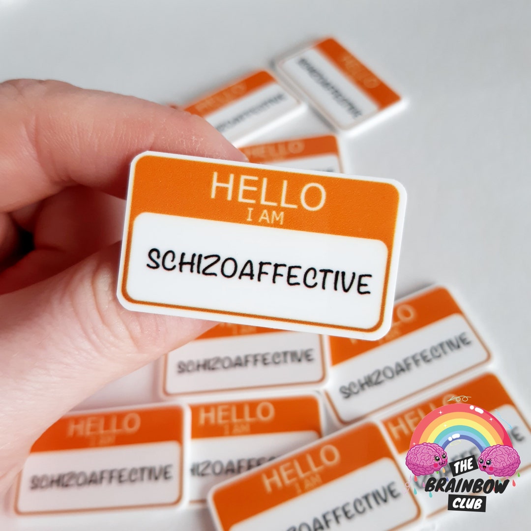 Schizoaffective Name Tag Badge Mental Illness Advocacy Schizophrenic ...