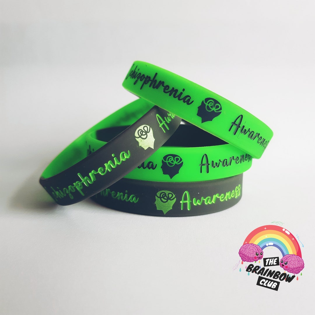 Schizophrenia Awareness Wristband Medical Disability Advocacy Bracelet ...
