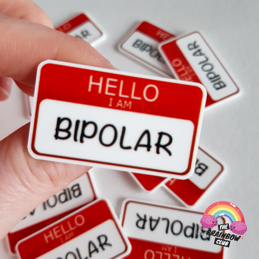 Bipolar Disorder Name Tag Badge Mental Illness Advocacy Condition ...