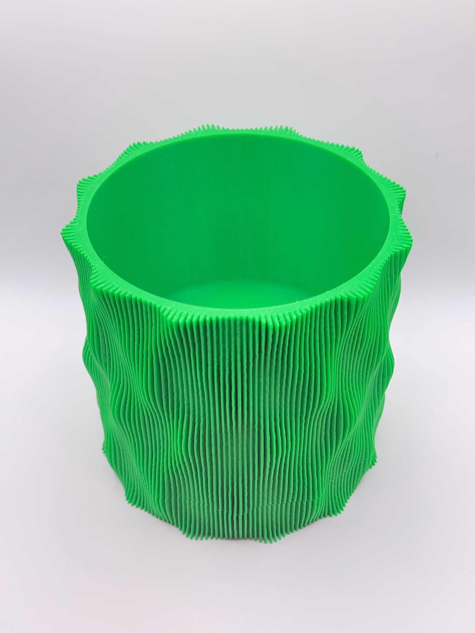 3D Printed Plant Pot With Hidden Drip Tray - Wave - Etsy