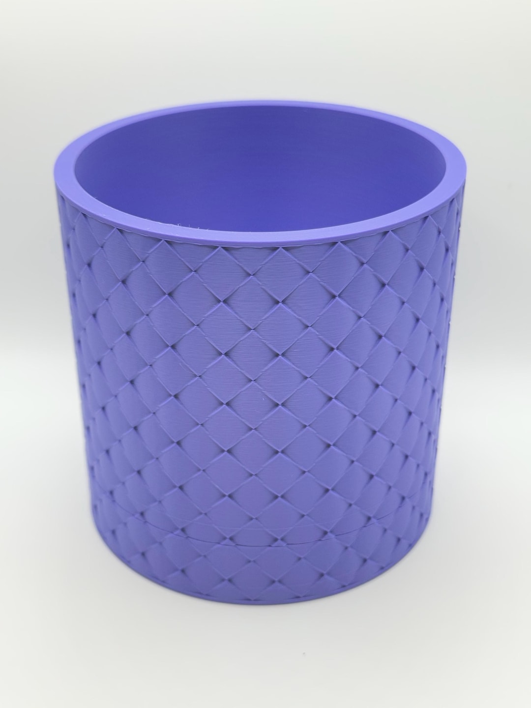 3D Printed Plant Pot With Hidden Drip Tray - Quilted - Etsy