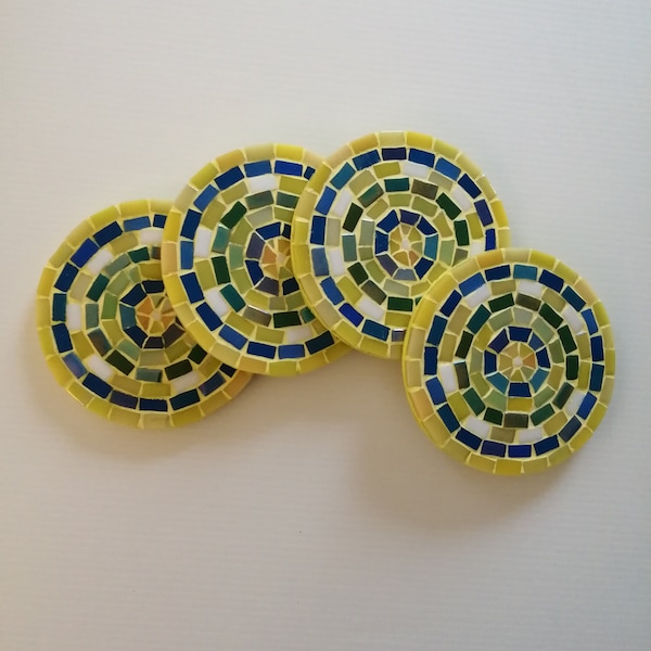 Mosaic Coaster - Etsy