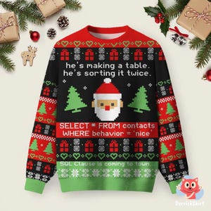 Sql Santa Jumper - Etsy UK