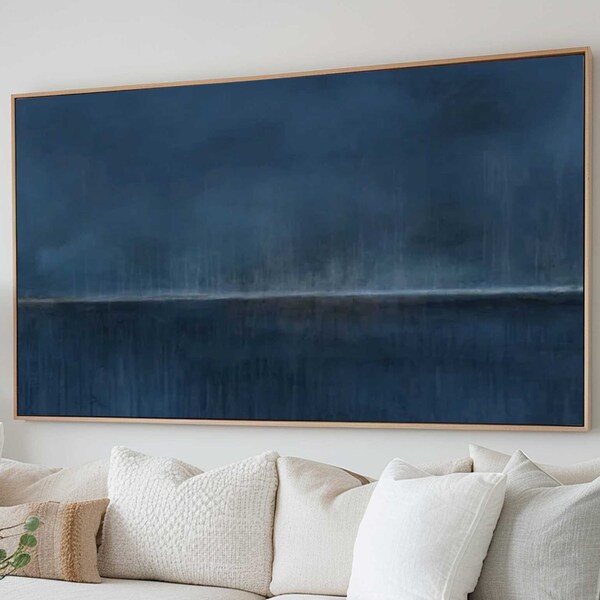 Large Blue Wall Art - Etsy