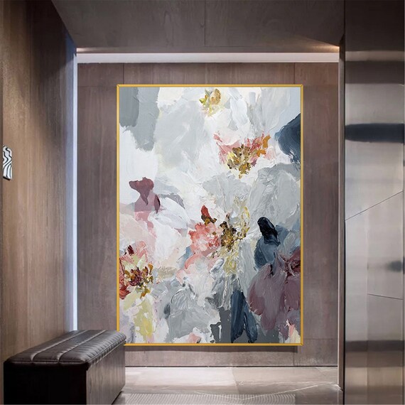 Large Flowers Painting on Canvas Original Painting Floral - Etsy