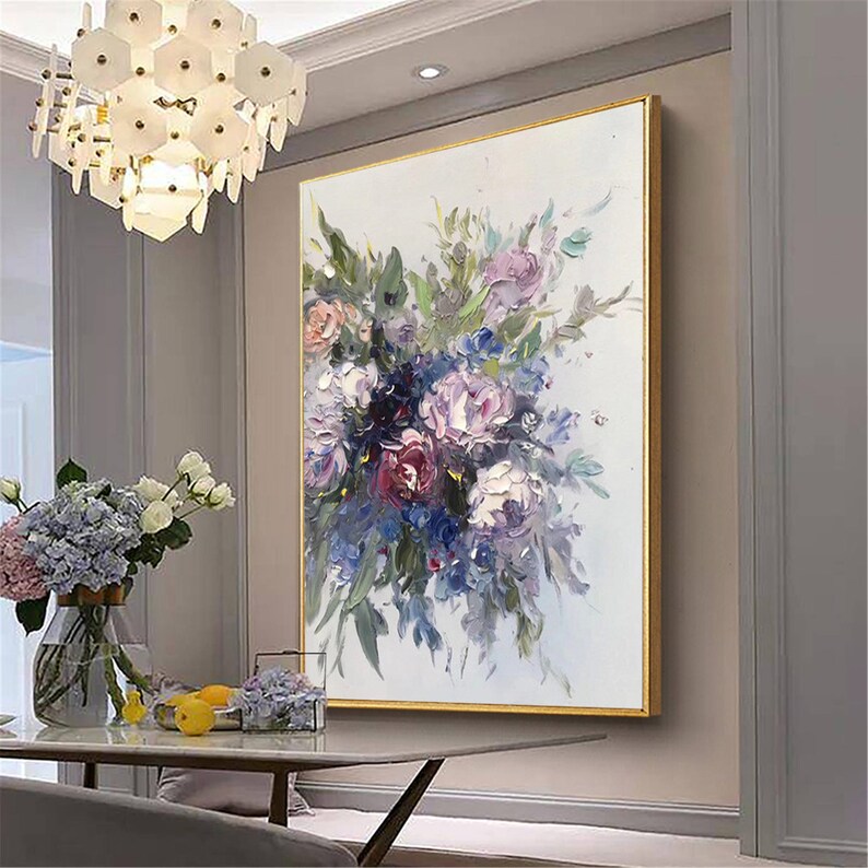Large Flowers Painting on Canvas Original Painting Floral - Etsy