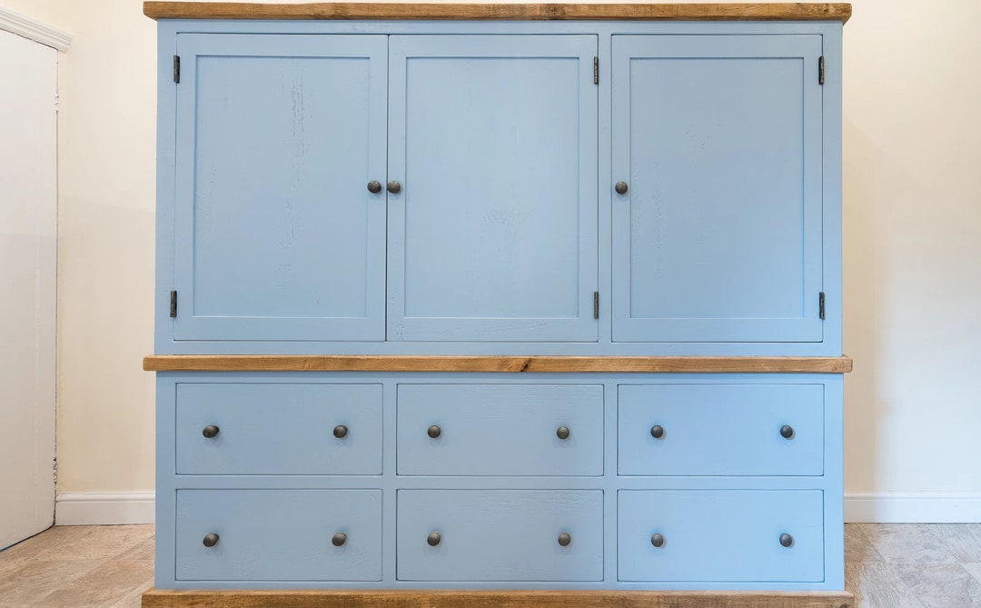 Handmade Freestanding Rustic Kitchen Larder Cupboard - Etsy