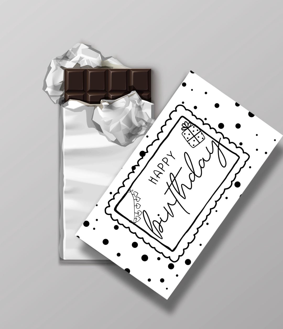 Chocolate Banderole Template Template Canva Chocolate Bar - Etsy