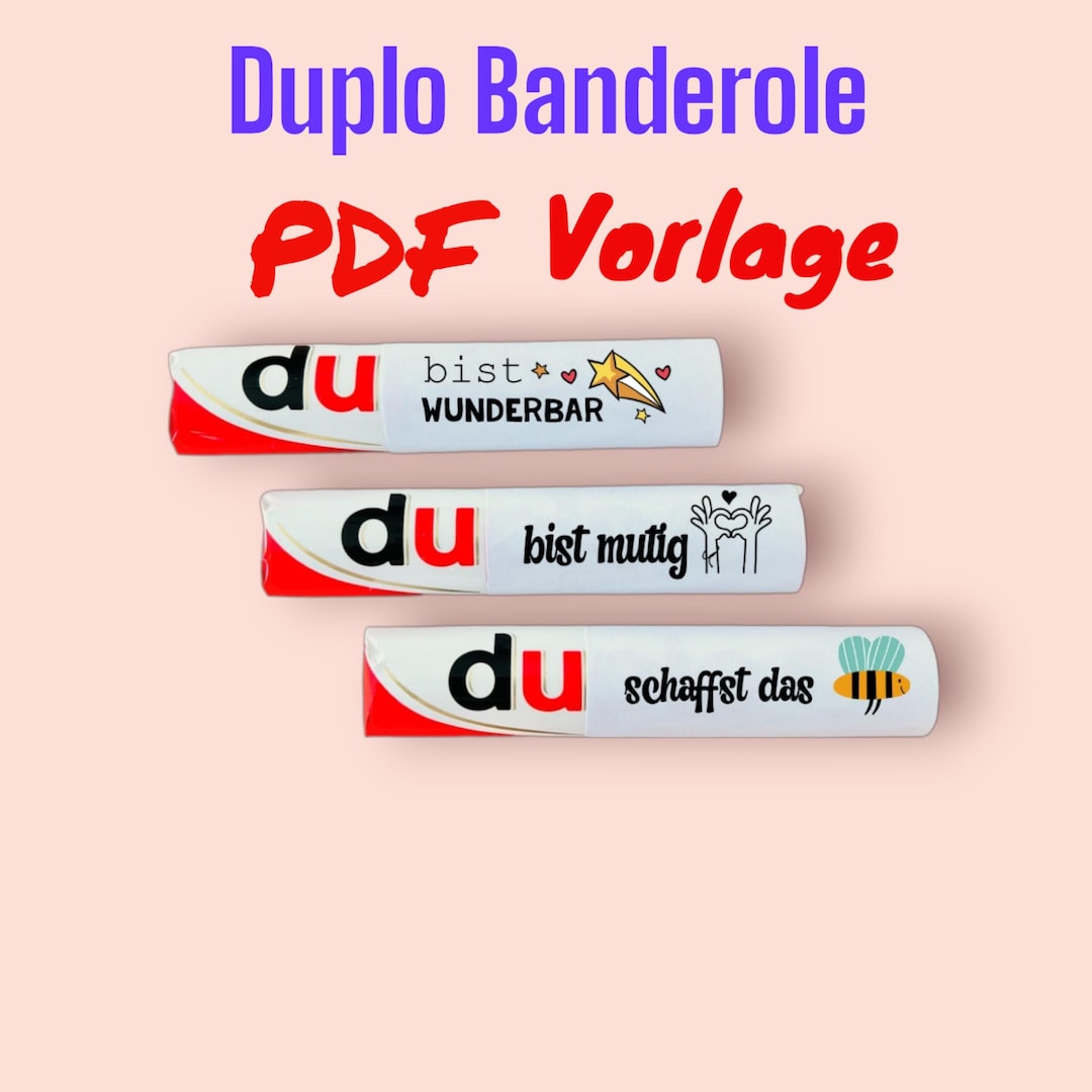 Duplo Banderole Template Vorlage Canva - Etsy.de