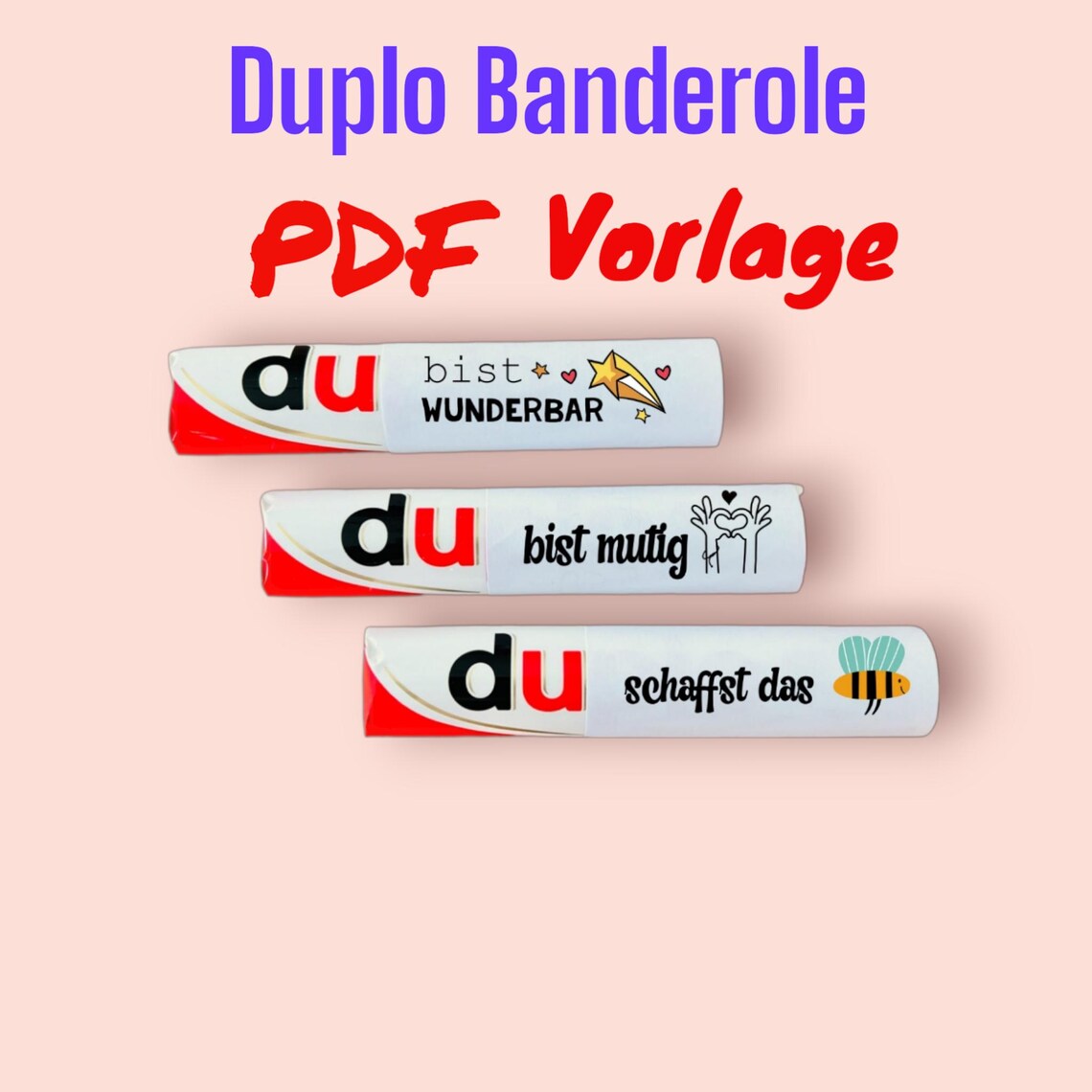 Duplo Banderole Template Vorlage Canva - Etsy.de