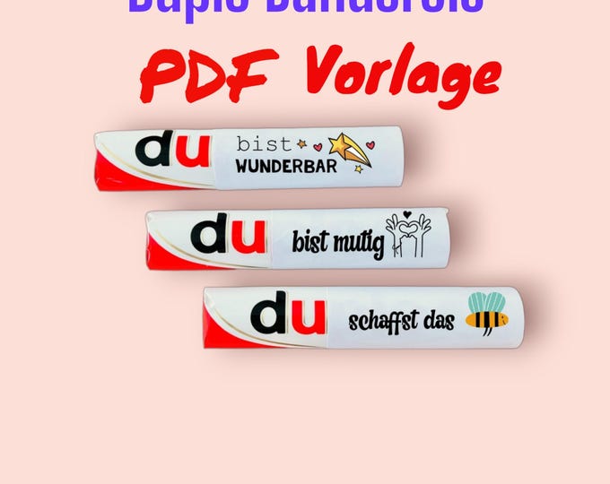 Duplo Banderole Template Vorlage Canva - Etsy.de