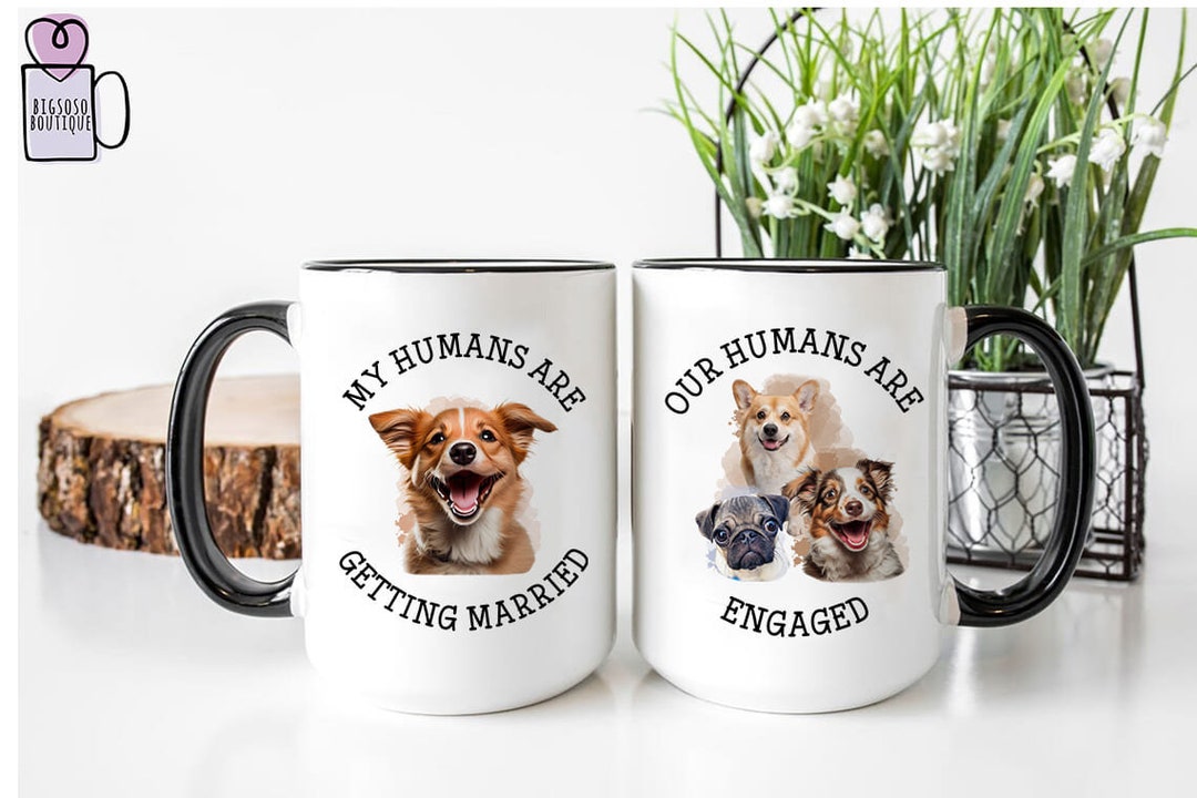 Personalized My Humans Are Getting Married Mug,custom Pet Wedding Gift ...