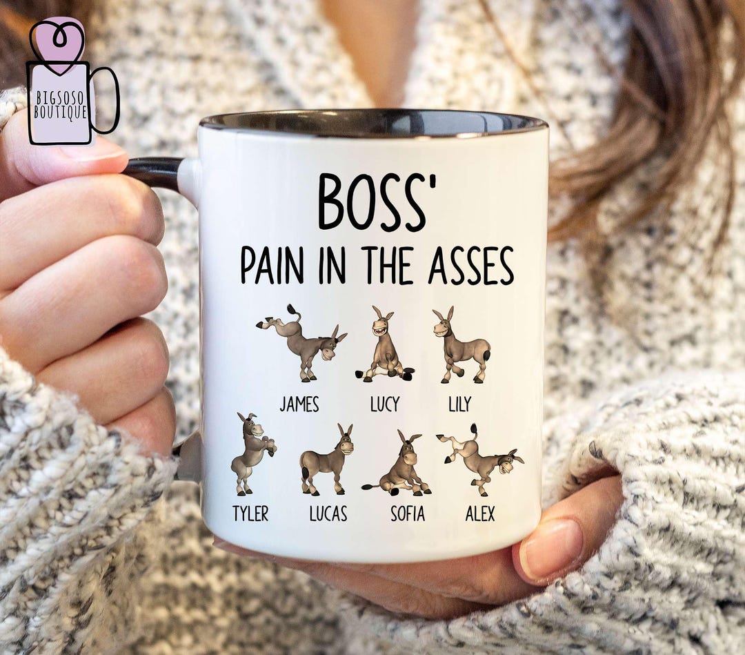 Funny Boss Mug, Personalized Gifts for Boss, Fun Boss Mug for Women ...