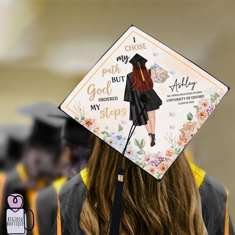 Custom Graduation Cap Topper, Black Queen Grad Cap Topper, College Grad ...