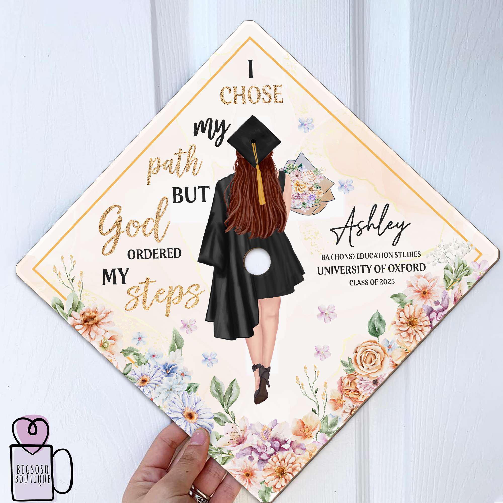 Custom Graduation Cap Topper, Black Queen Grad Cap Topper, College Grad ...