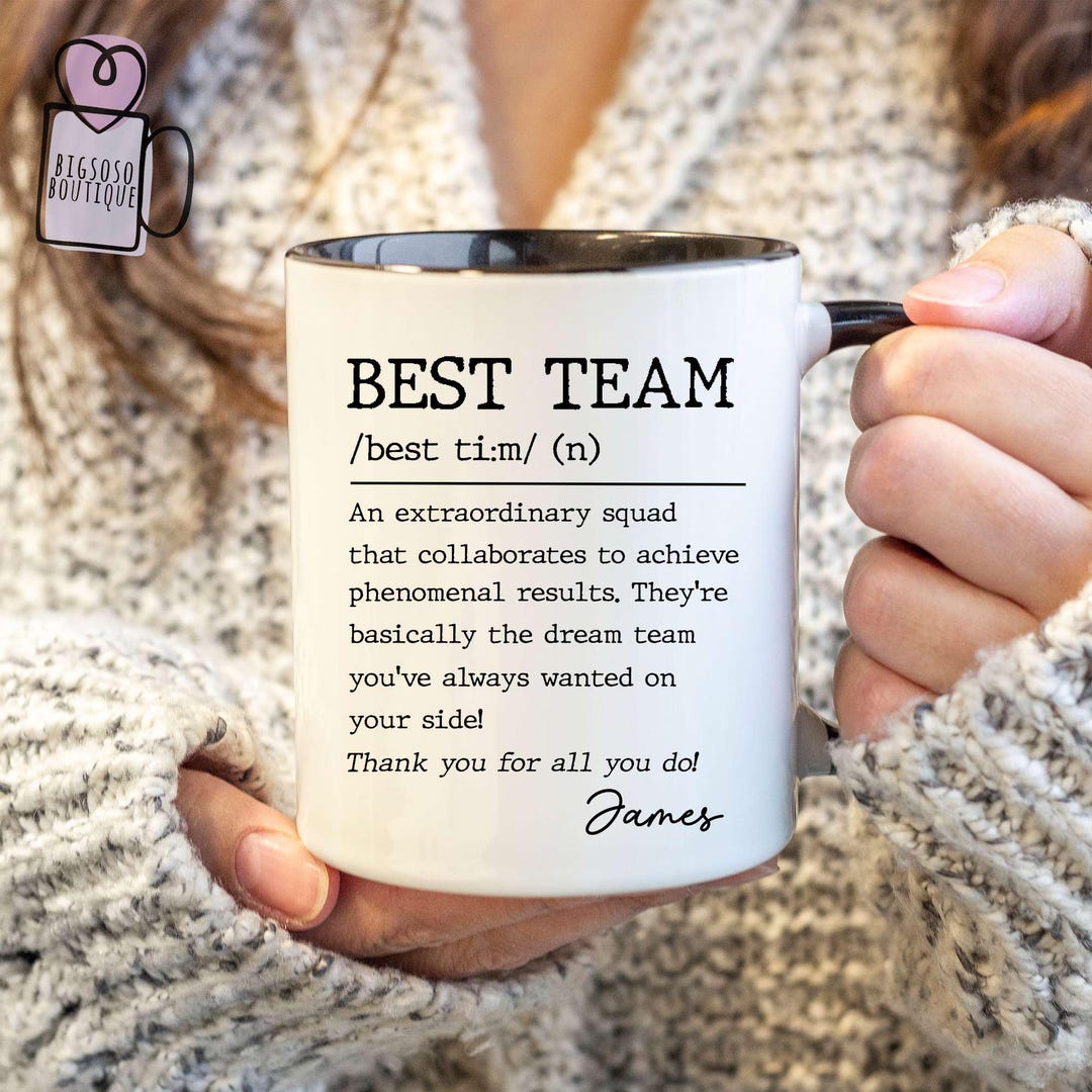 Personalized Funny Office Mug, Employee Christmas Gifts Bulk, Best Team ...