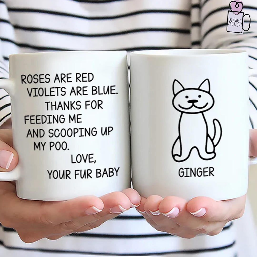 Personalized Thank for Feeding Me Mug, Pet Name Cup, Funny Pet Coffee ...