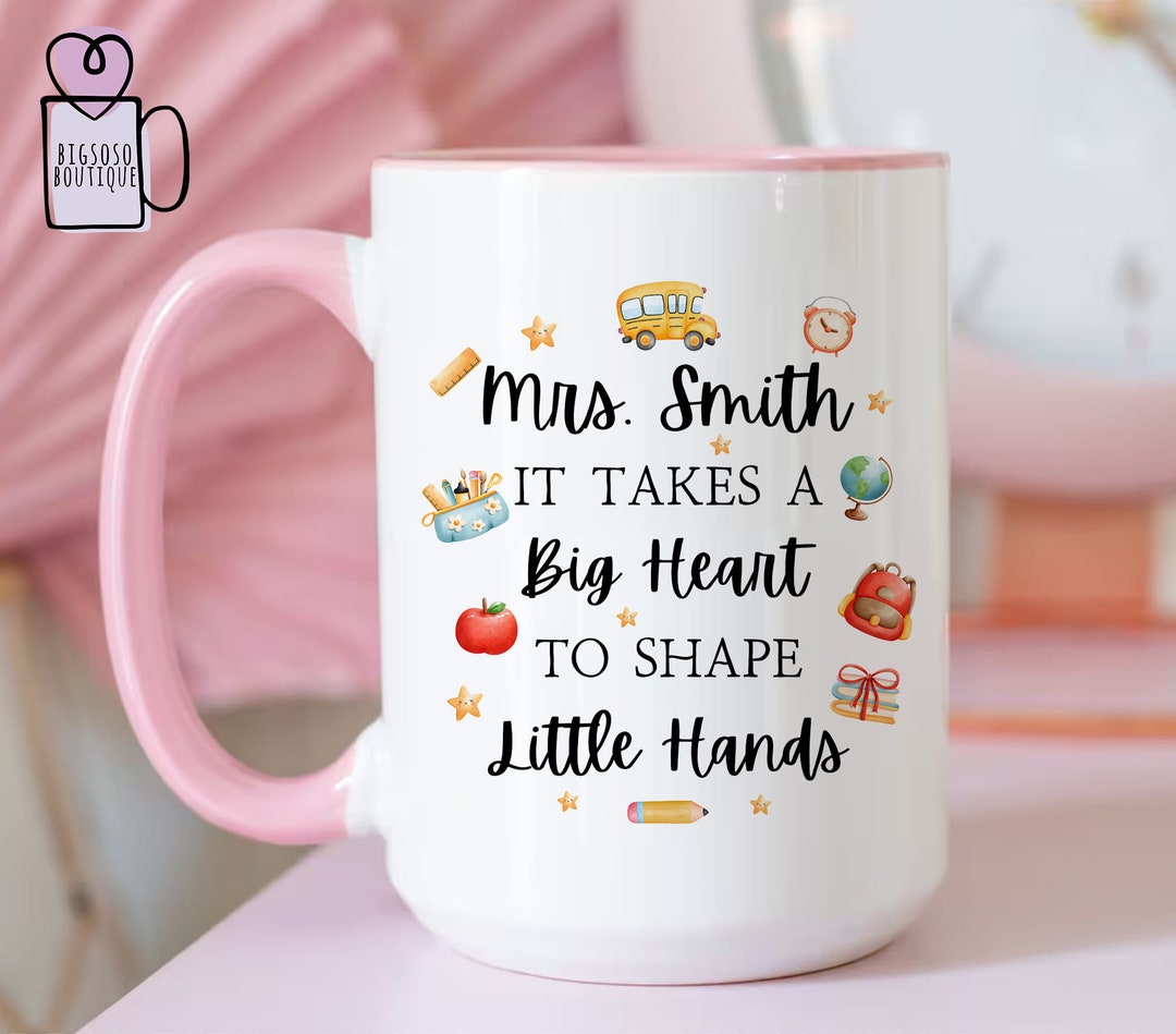 Personalised Thank You Teacher Mug, Teacher Gift Ideas , Personalised ...