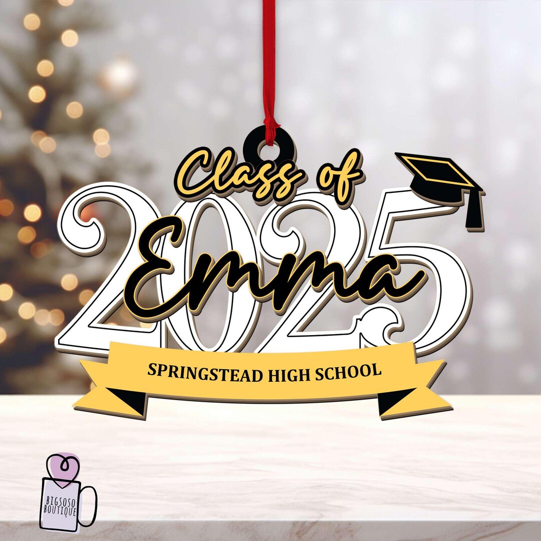 Personalized Graduation Wood Ornament, Custom Graduate Ornament College ...