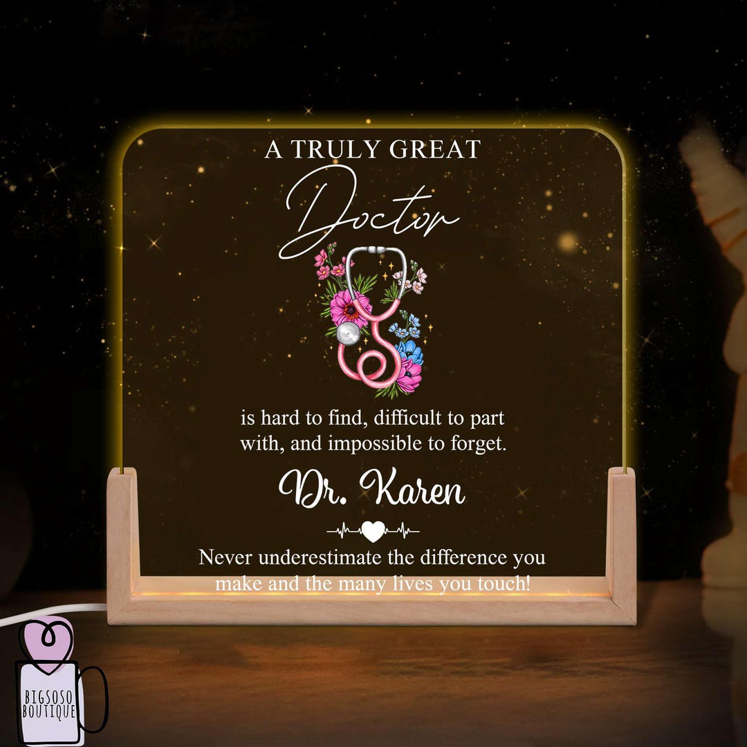 Personalized Custom Doctor Acrylic Plaque, Custom Name & Graduation ...