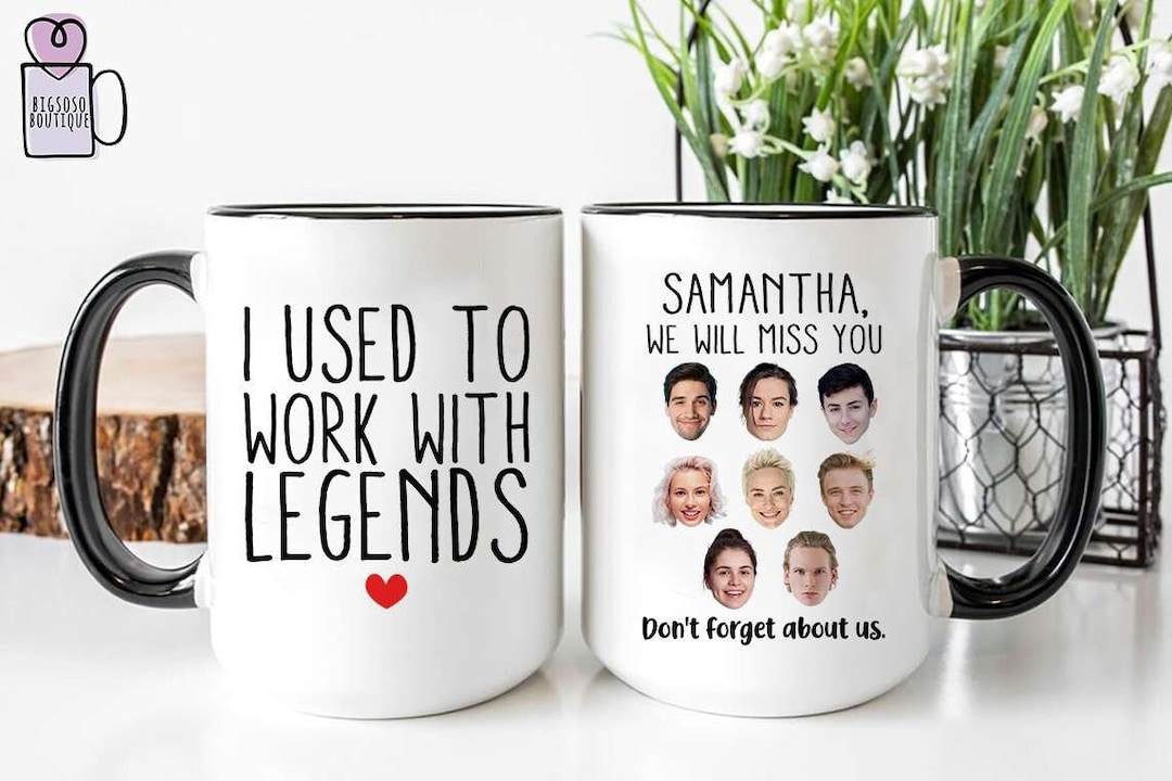 Personalized Coworker Leaving Mug, I Used to Work With Legends, Co ...