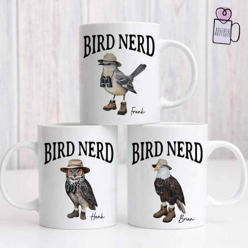 Funny Bird Nerd Mug, Bird Lover Mug, Bird Watcher, Bird Twitcher Mug ...