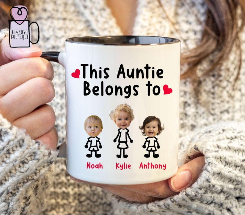 Personalized This Auntie Belongs to Mug, Aunite Est 2024, Custom Aunite ...