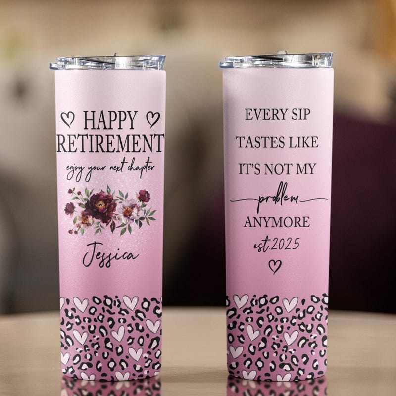 Retirement Tumbler - Etsy