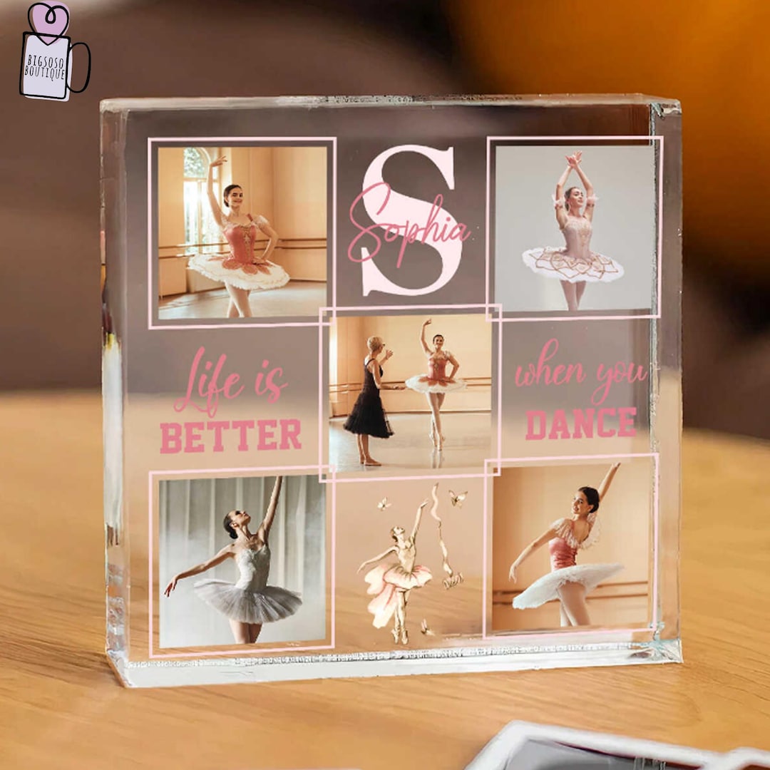 Personalized Photo Ballet Acrylic Block, Custom Ballerina Ornament ...