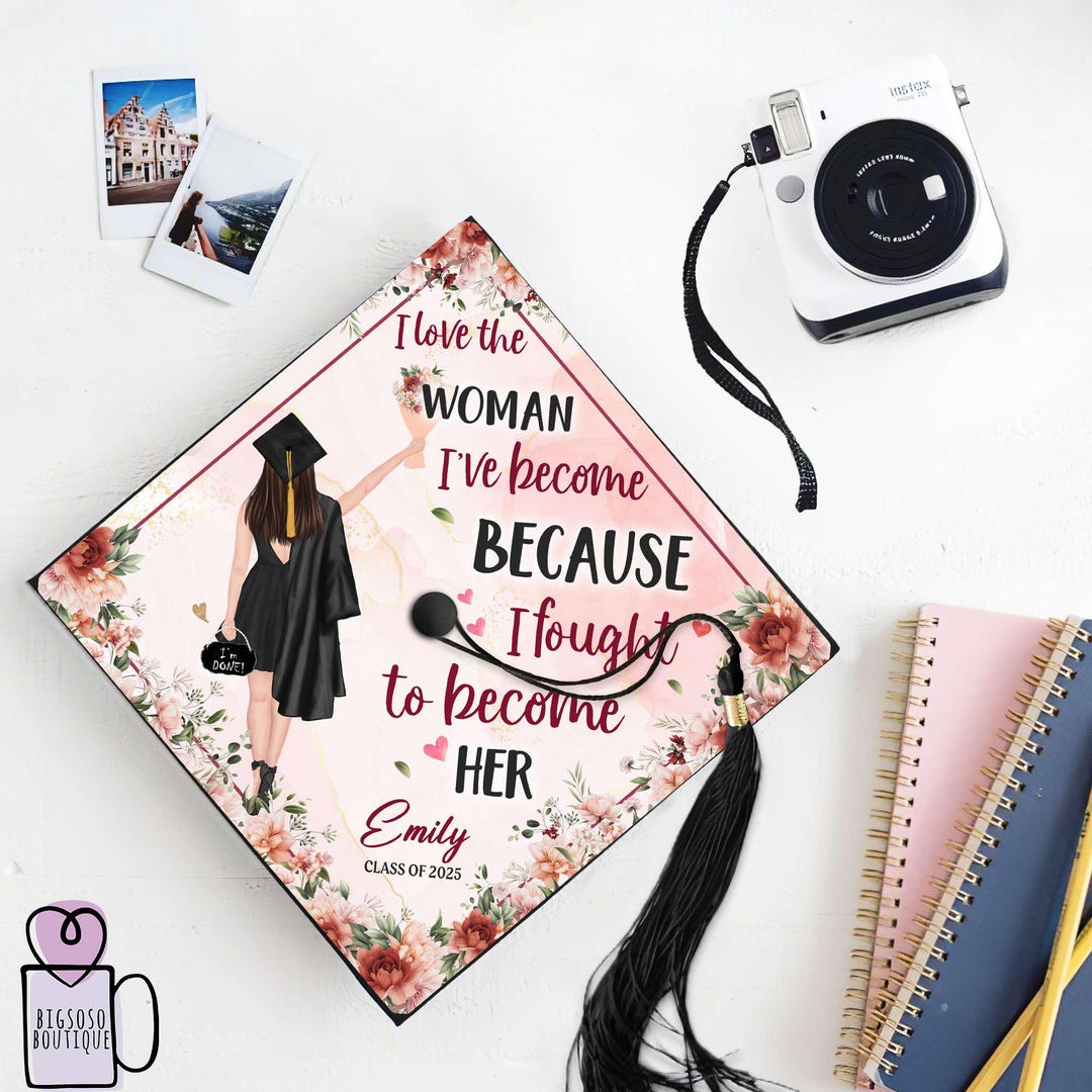 Custom Graduation Cap Topper, Black Queen Grad Cap Topper, College Grad ...