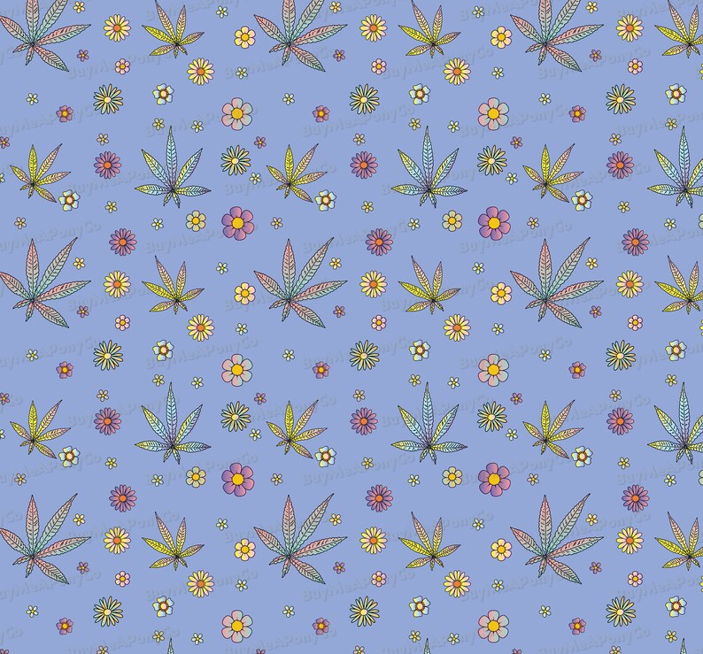 Rainbow Gradient Cannabis Leaf Weed 420 Seamless Pattern - Etsy