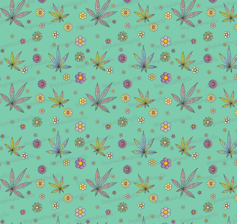 Rainbow Gradient Cannabis Leaf Weed 420 Seamless Pattern - Etsy